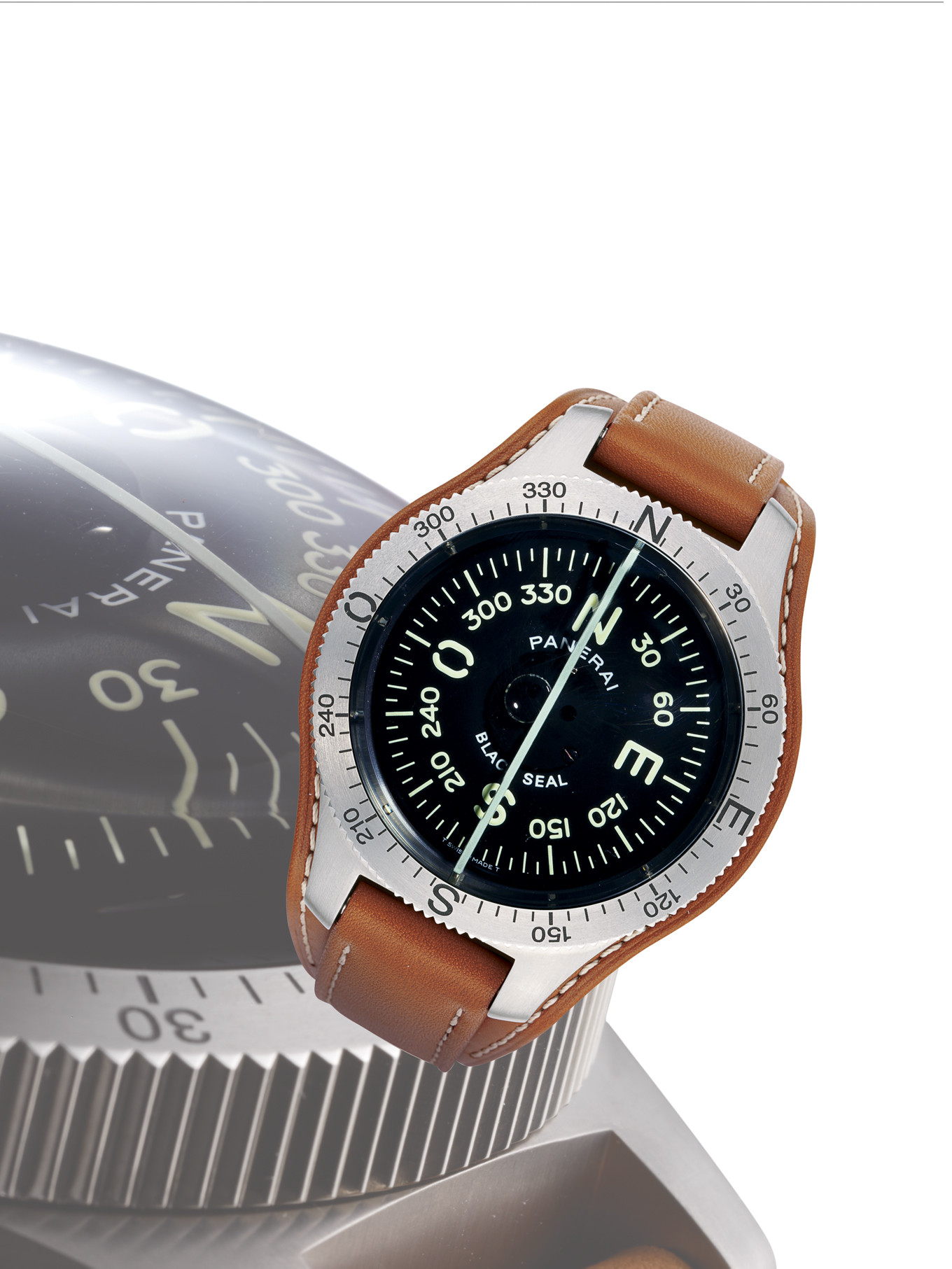 PANERAI, "BLACK SEAL COMPASS" TITANIUM DIVER'S COMPASS, UNIQUE EDITION ...