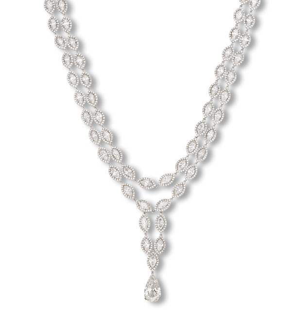A TWO-STRAND DIAMOND NECKLACE | Christie's