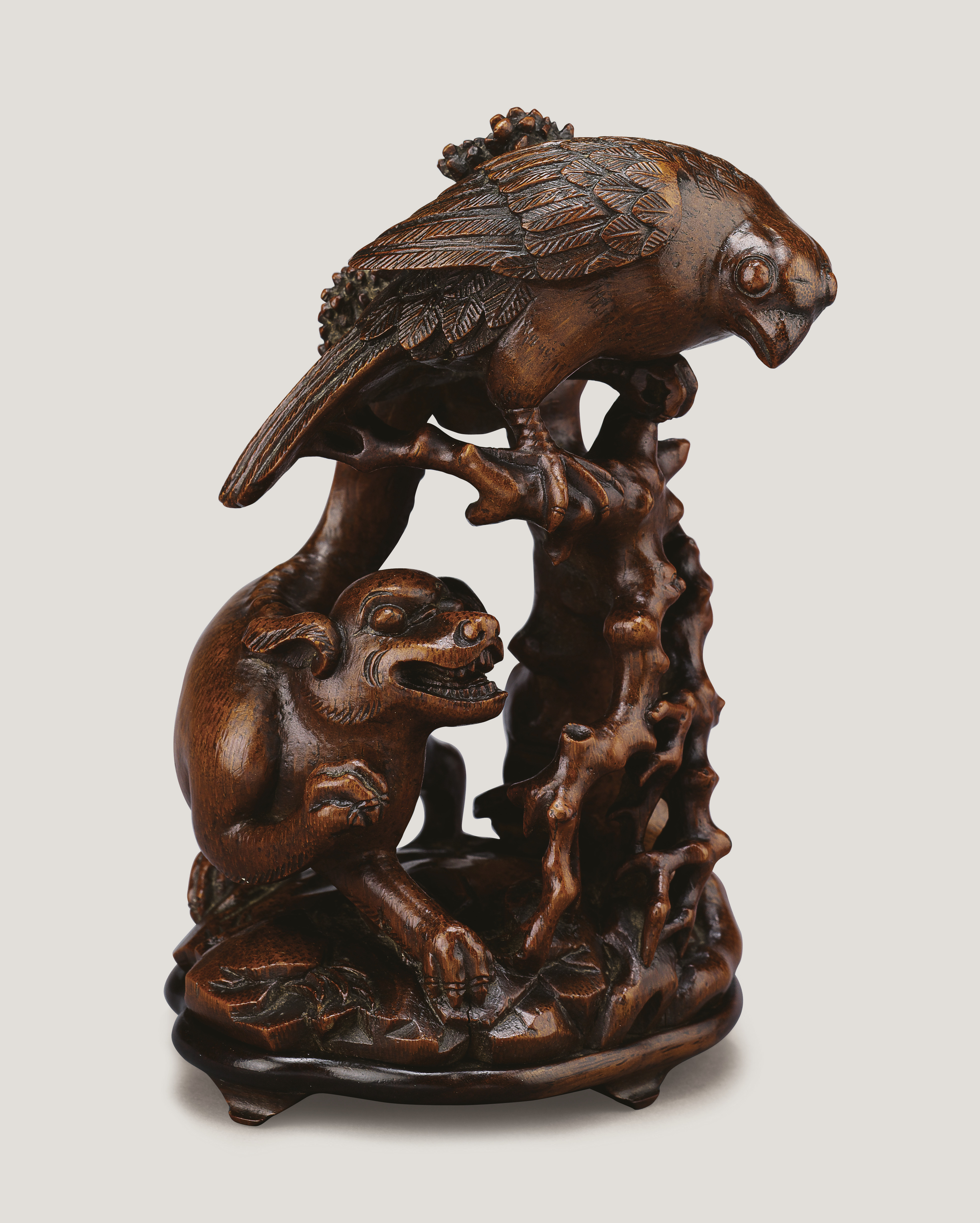 A WELL-CARVED BAMBOO FIGURE OF DONGFANG SHUO | Christie's