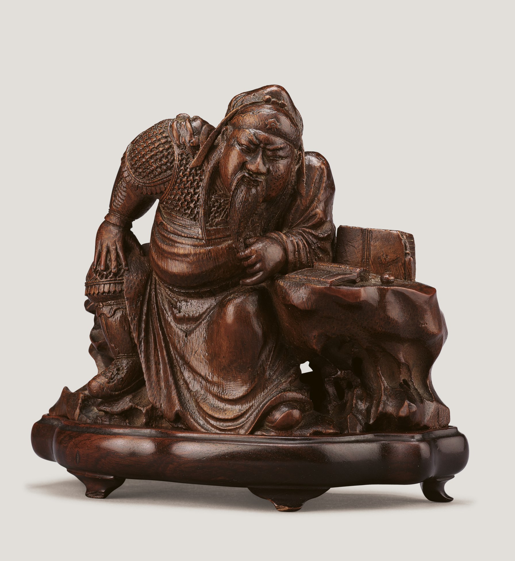 A RARE AND FINELY CARVED BAMBOO FIGURE OF GUANDI | Christie's
