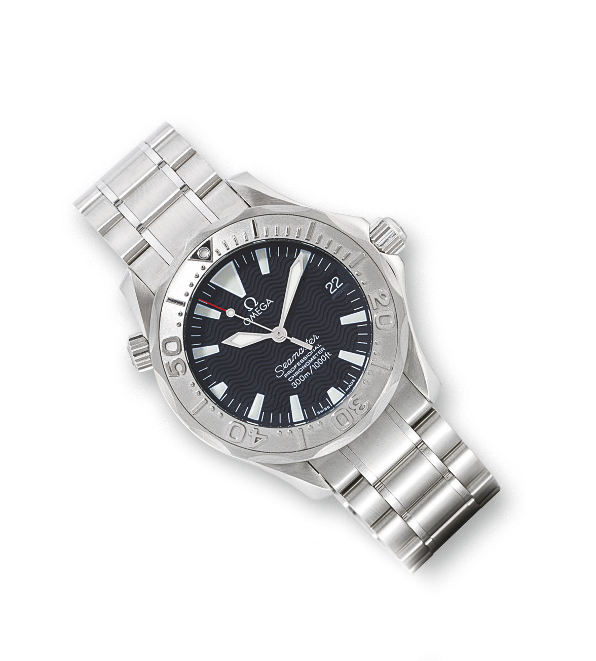 OMEGA, "SEAMASTER PROFESSIONAL CHRONOMETER" WHITE GOLD AUTOMATIC MID ...