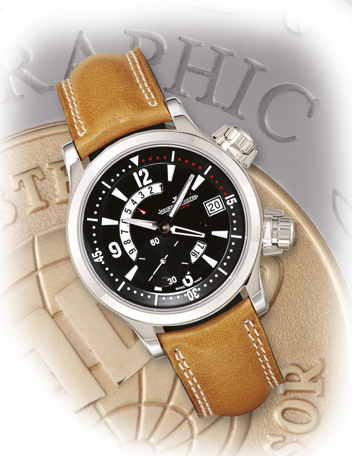 JAEGER-LECOULTRE, "MASTER COMPRESSOR DUALMATIC"STAINLESS STEEL ...