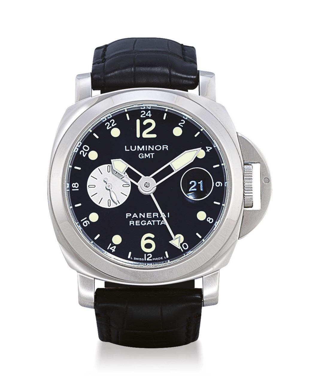 PANERAI, "LUMINOR GMT REGATTA 2002" REF. PAM00156STAINLESS STEEL ...
