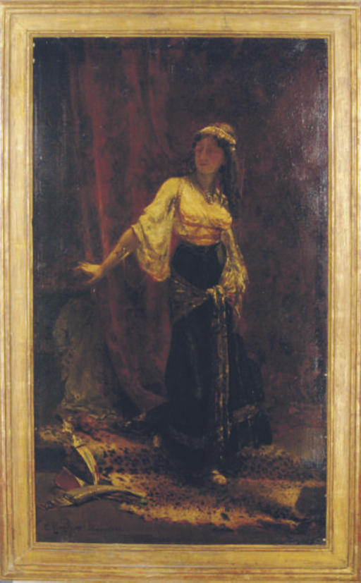 Edouard Frederic Wilhelm Richter (German, 1844-1913) , Woman in an ...