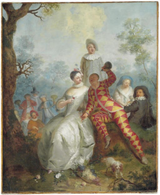 Attributed to François Octavien (Rome 1682-1740 Versailles) , Fête ...
