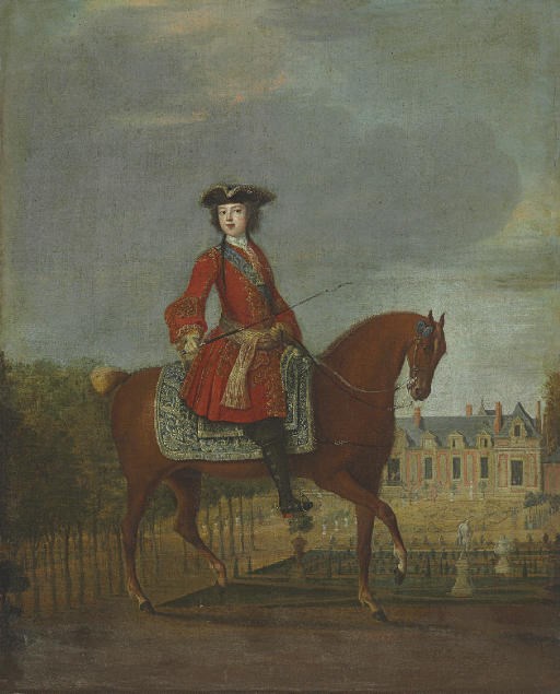 Attributed to Jean-Baptiste Martin Paris 1659-1735 , An equestrian ...