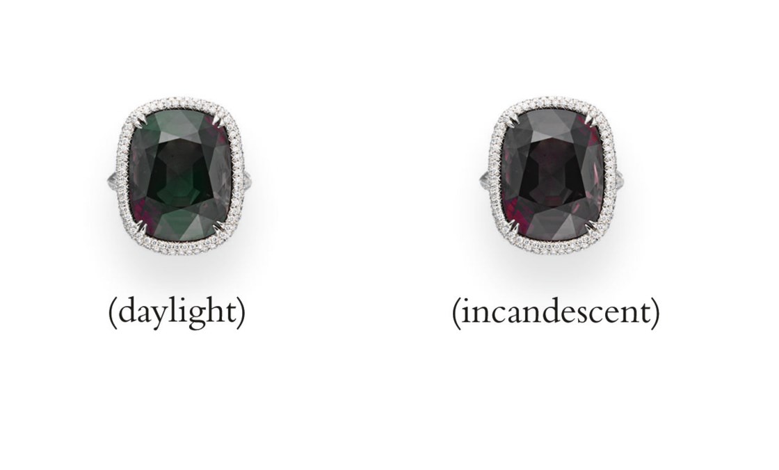AN EXCEPTIONAL ALEXANDRITE AND DIAMOND RING | Christie's