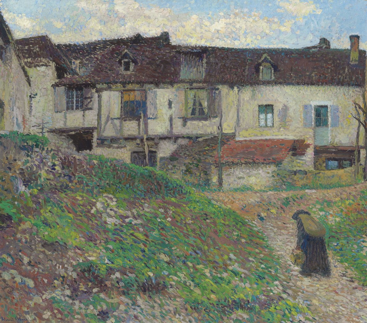 Henri Martin (1860-1943) , Entrée la village | Christie's