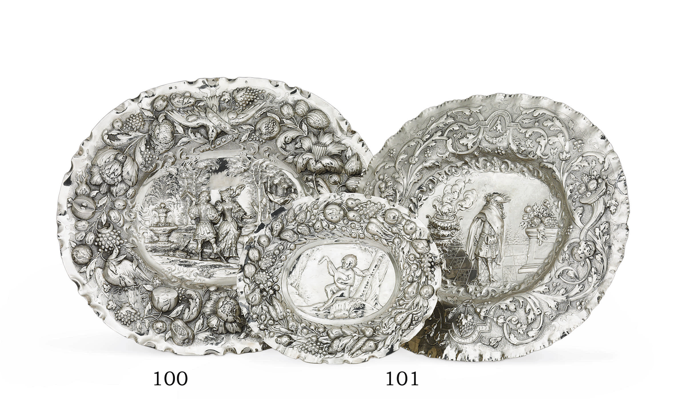 A GERMAN SILVER PLAQUE