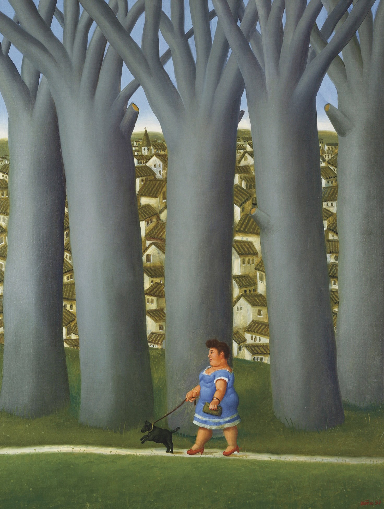 Fernando Botero (Colombian b. 1932) , Woman with Dog | Christie's