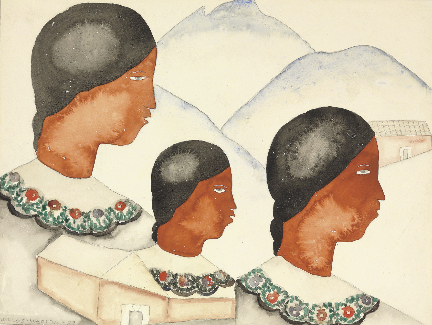 Carlos Mérida (Guatemalan 1891-1994) , Tres mujeres | Christie's
