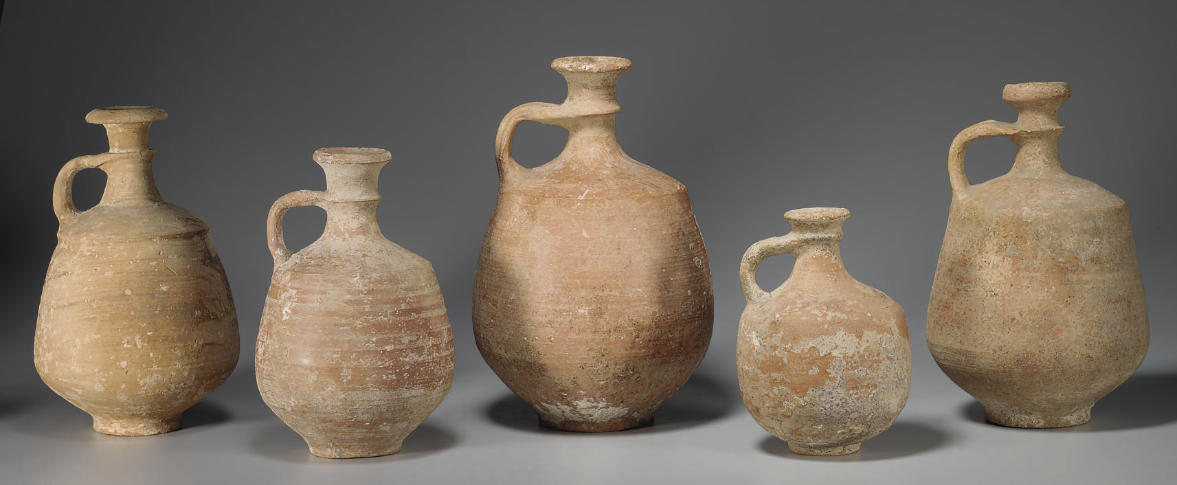 TWENTY ANCIENT POTTERY ITEMS , IRON AGE TO BYZANTINE PERIOD, CIRCA 1500 ...