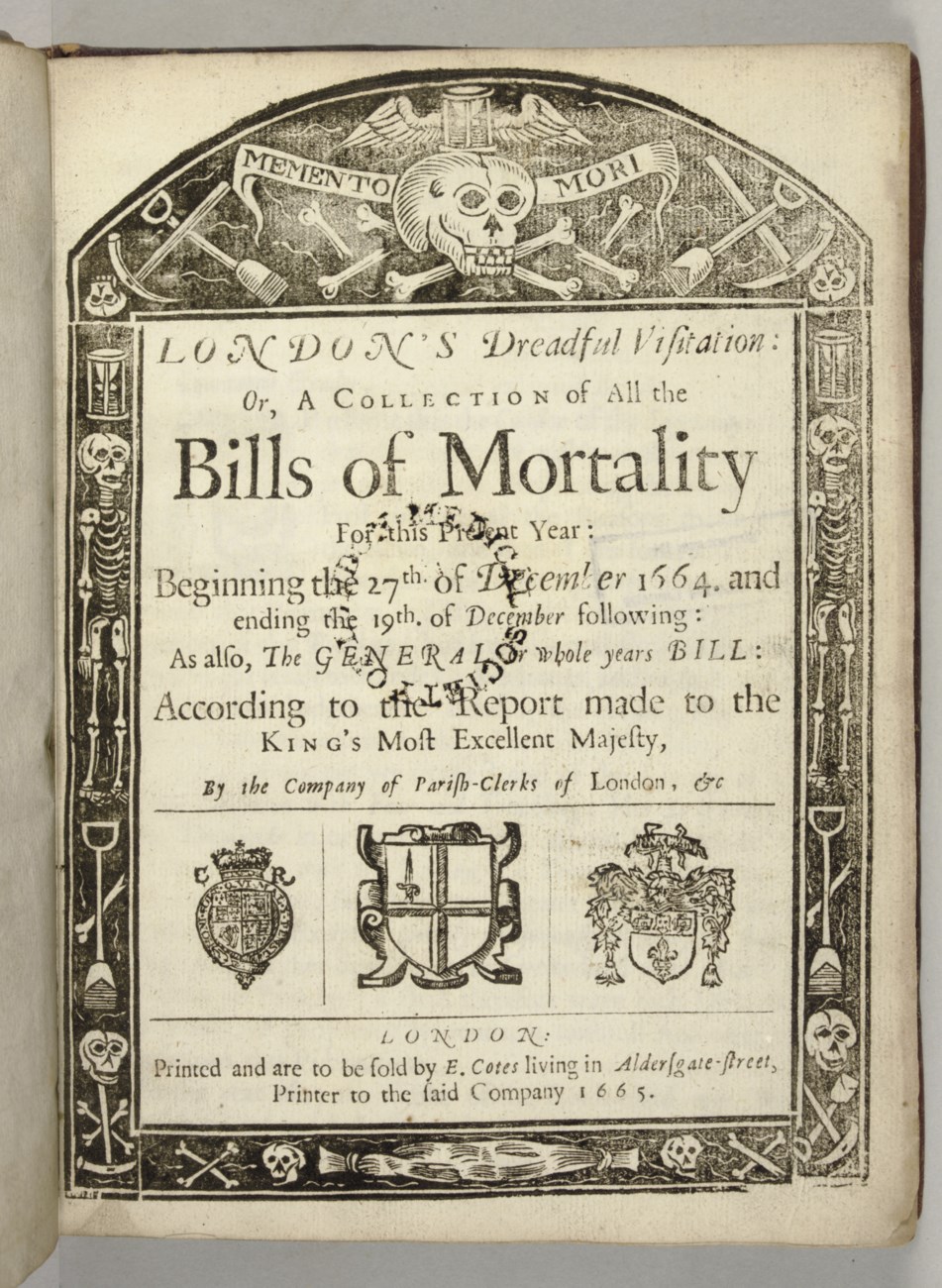 [GRAUNT, John (1620-1674), attributed to]. London's dreadful visitation ...