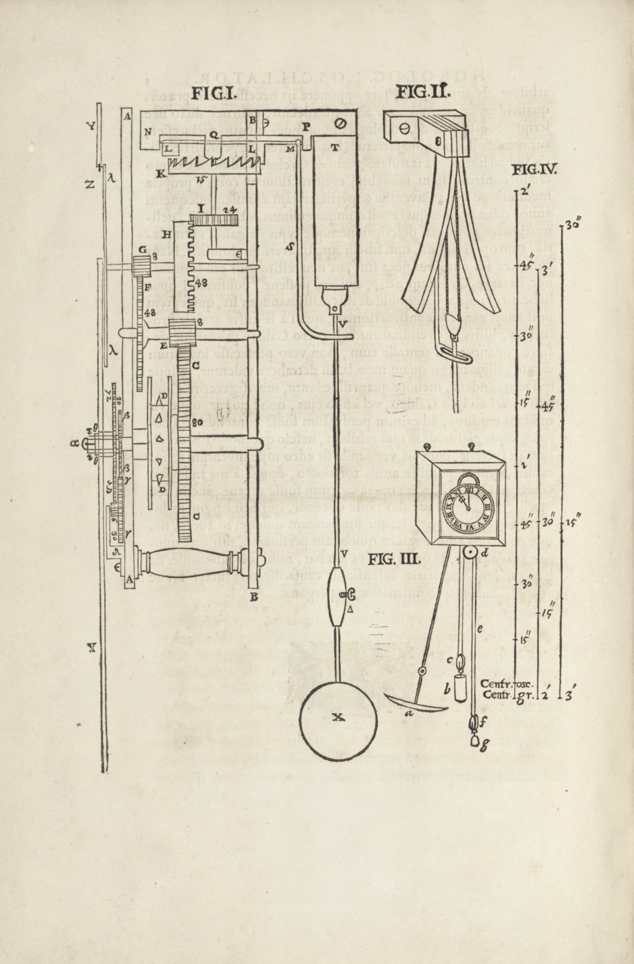 HUYGENS, Christiaan. Horologium oscillatorium sive de motu pendulorum ...
