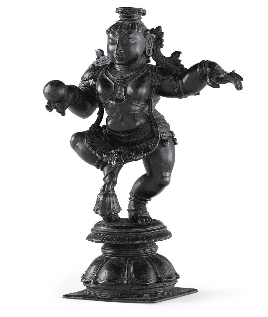 A bronze figure of dancing Krishna , SOUTH INDIA, 17TH CENTURY | Christie's