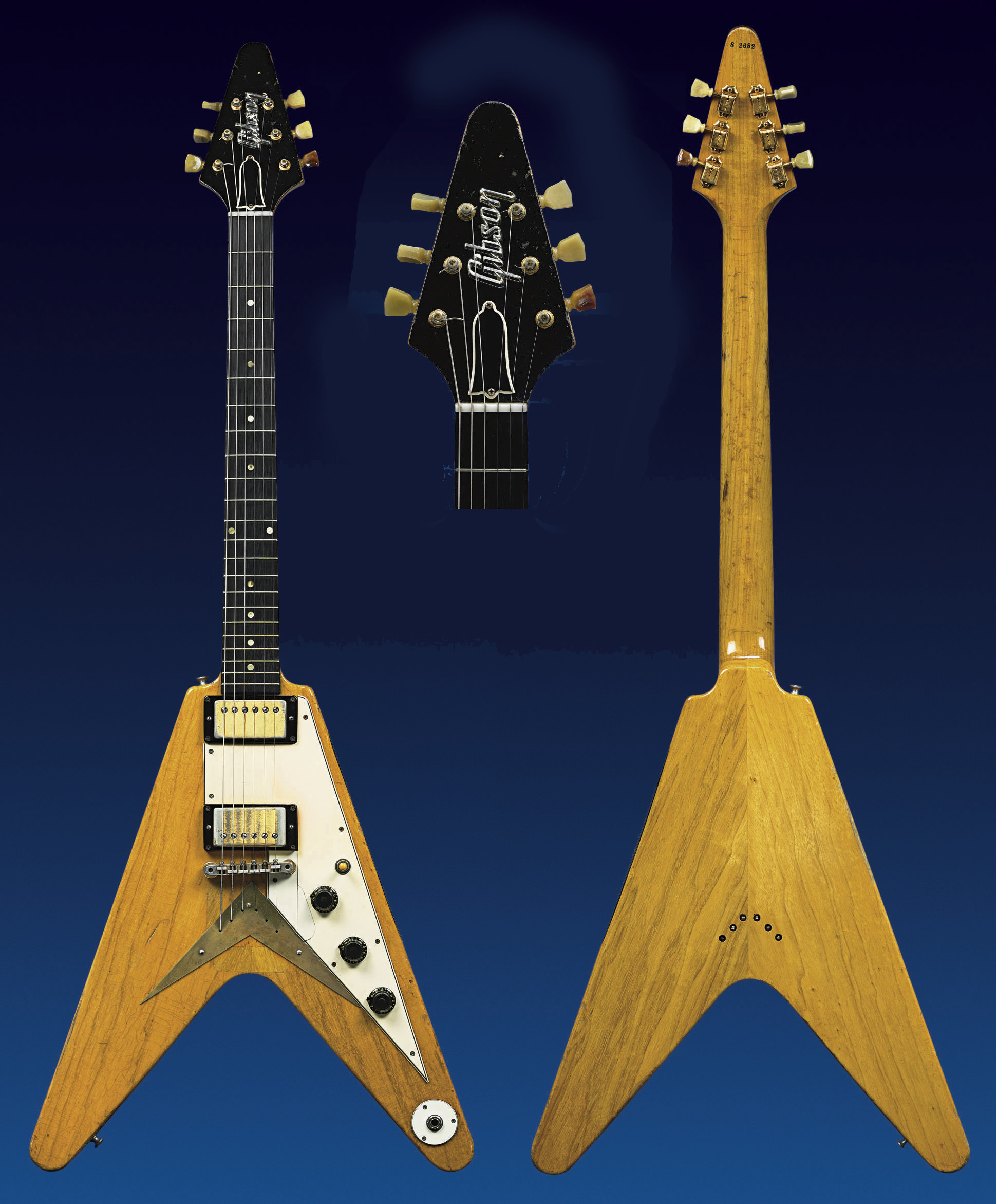 GIBSON INCORPORATED , A SOLID-BODY ELECTRIC GUITAR, FLYING V, KALAMAZOO ...