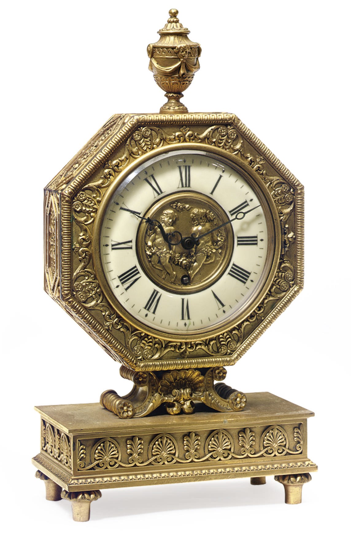 AN AMERICAN GILT-BRONZE TABLE CLOCK , BY EDWARD F. CALDWELL & CO. INC ...