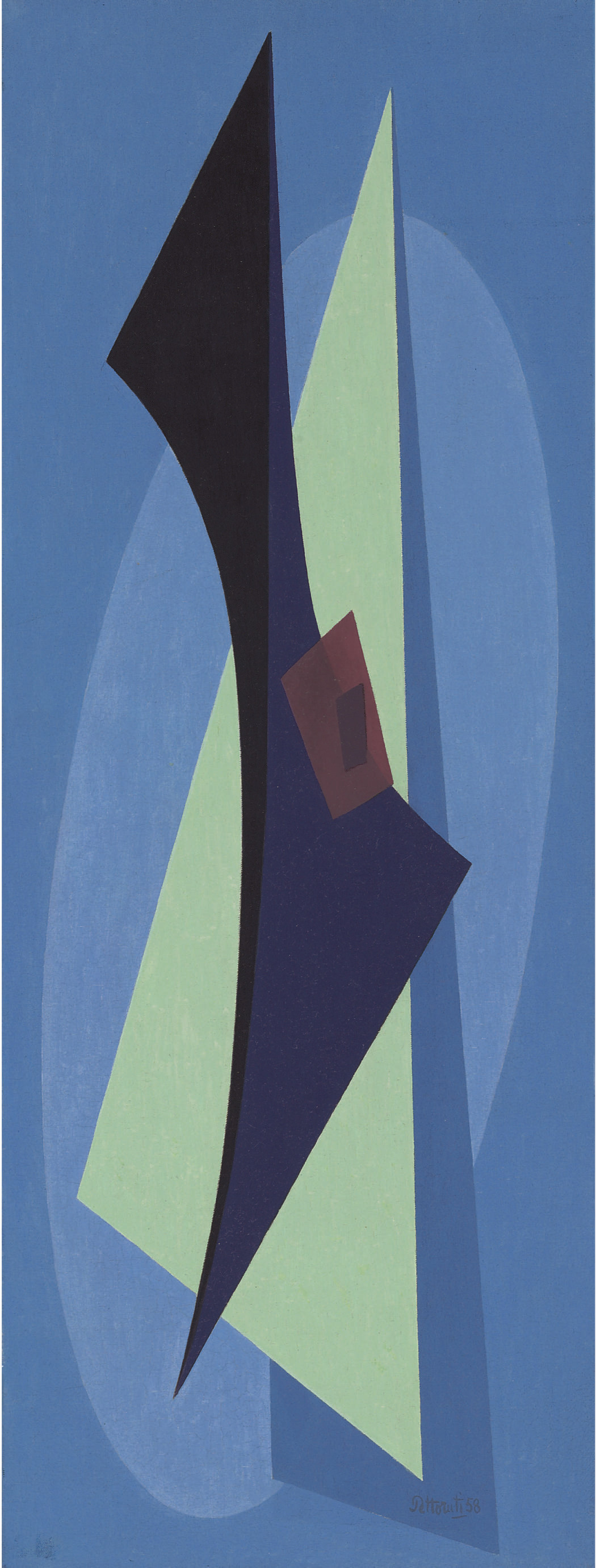 Emilio Pettoruti (Argentinian 1892-1971) , L'oiseau noir (L'essor ...