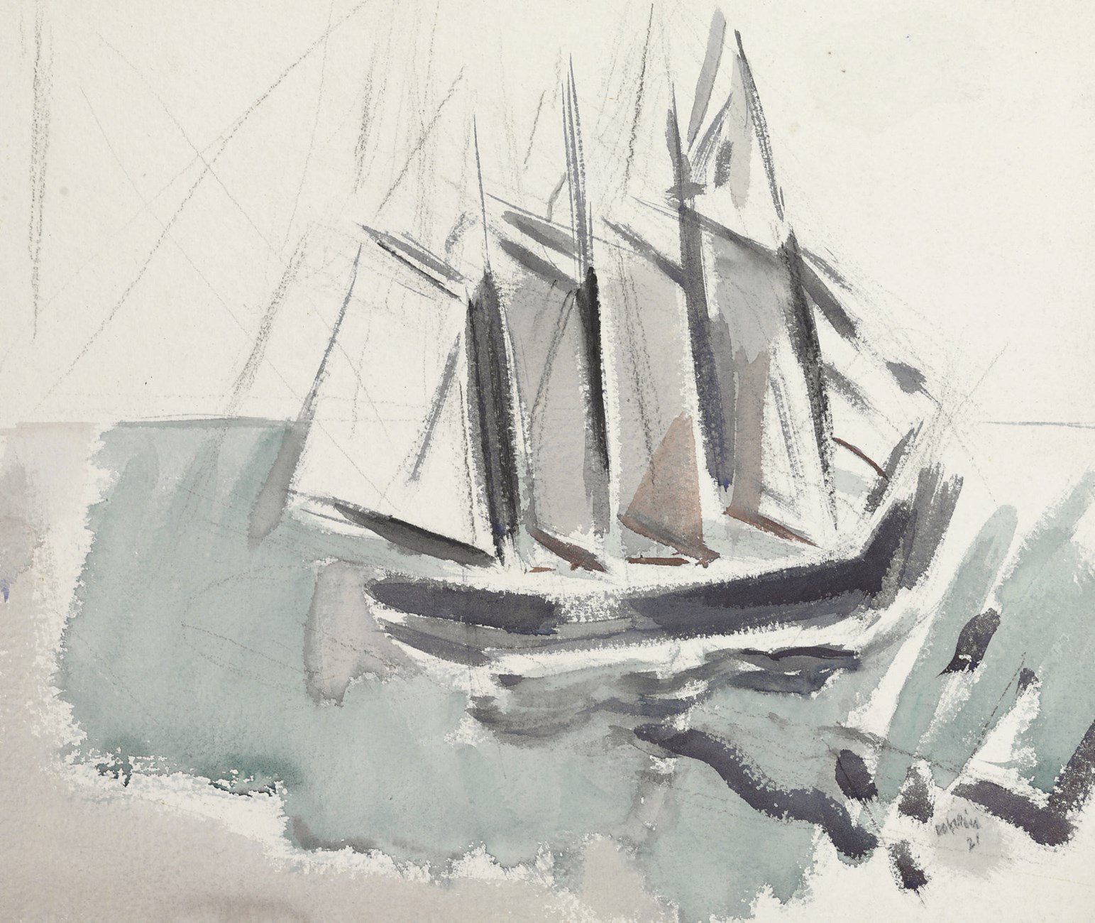 John Marin (1870-1953) , The Four Master | Christie's