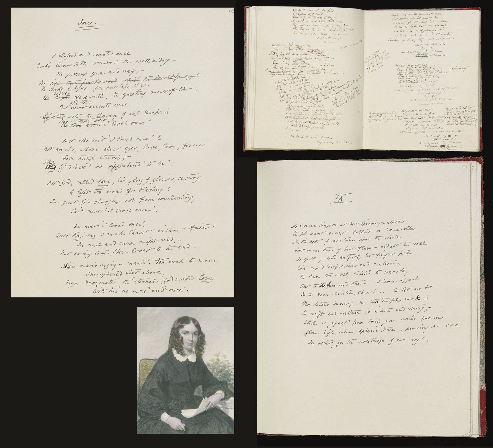 BROWNING, Elizabeth Barrett (1806-1861). Autograph notebook, entitled ...