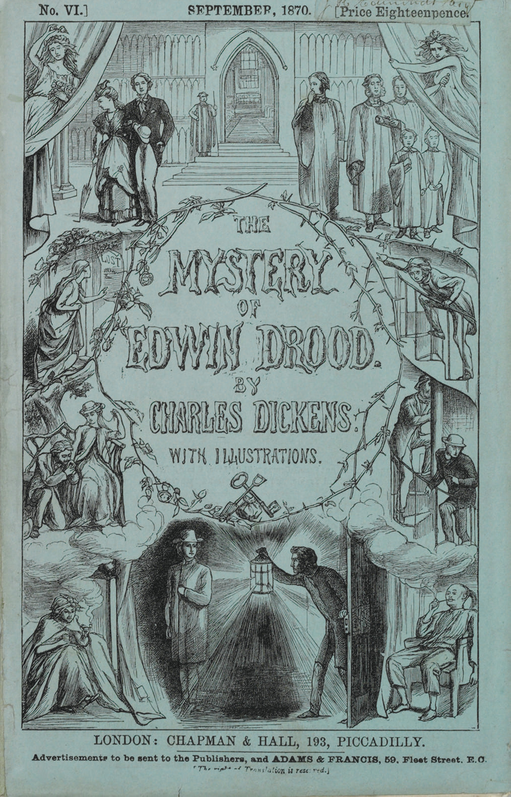 DICKENS, Charles. The Mystery of Edwin Drood. London: Chapman and Hall ...