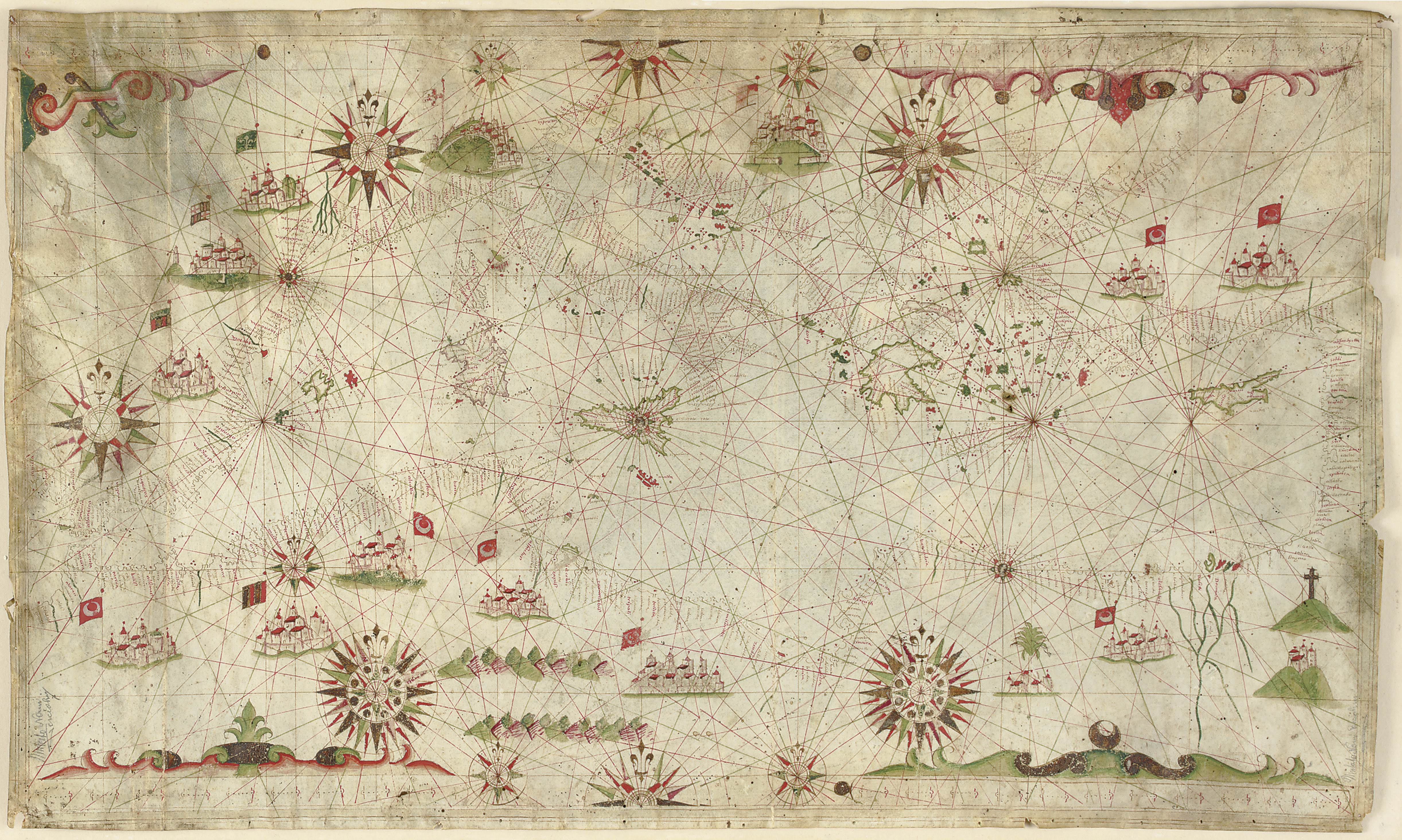 Portolan Chart Of The Southern Hemisphere