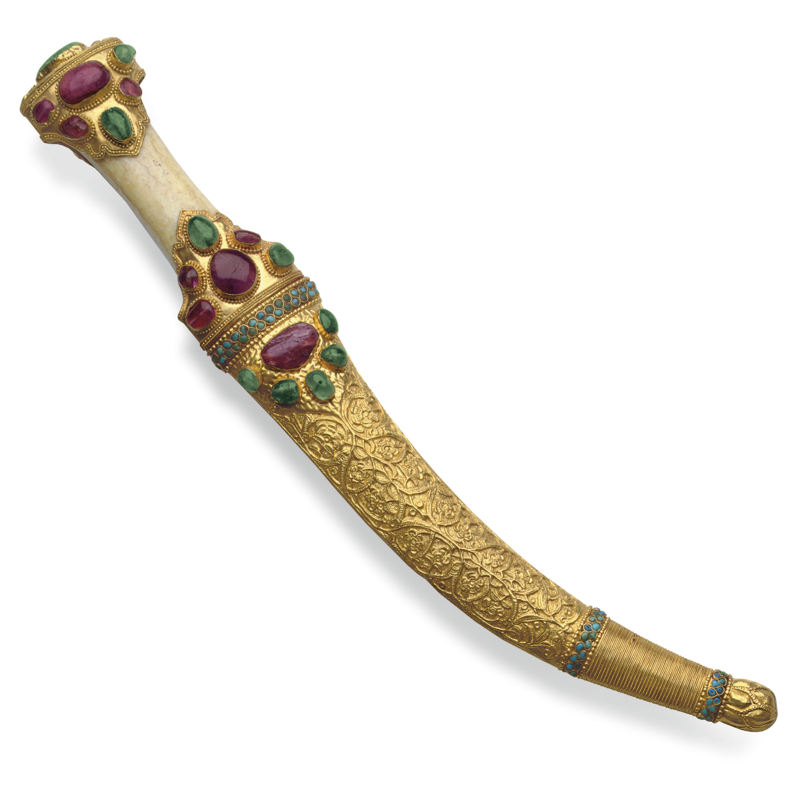 AN ANTIQUE MULTI-GEM AND GOLD DAGGER | Christie's