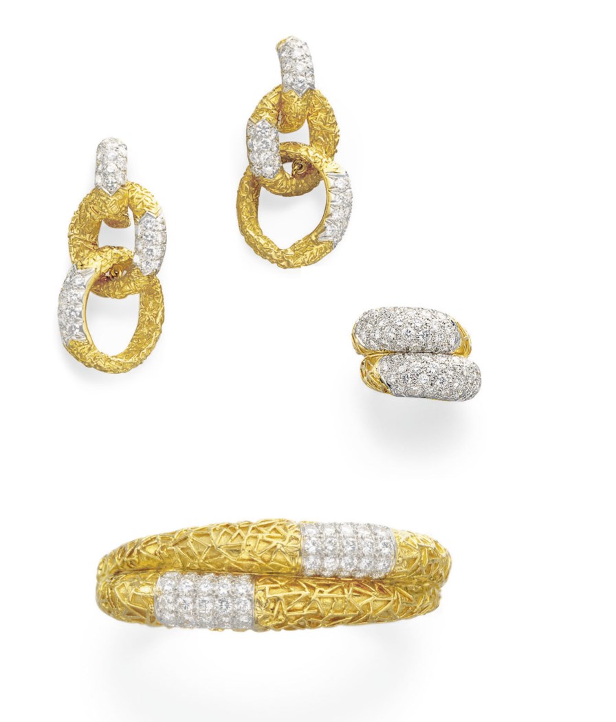 A SET OF GOLD AND DIAMOND JEWELRY, BY VAN CLEEF & ARPELS | Christie's