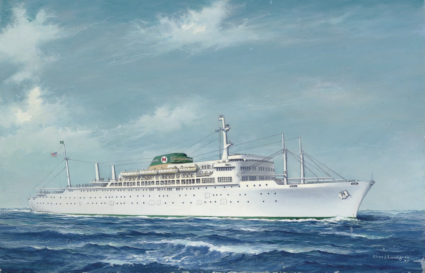 Charles Lundgren (American, 1911-1988) , The Moore McCormack lines S.S ...