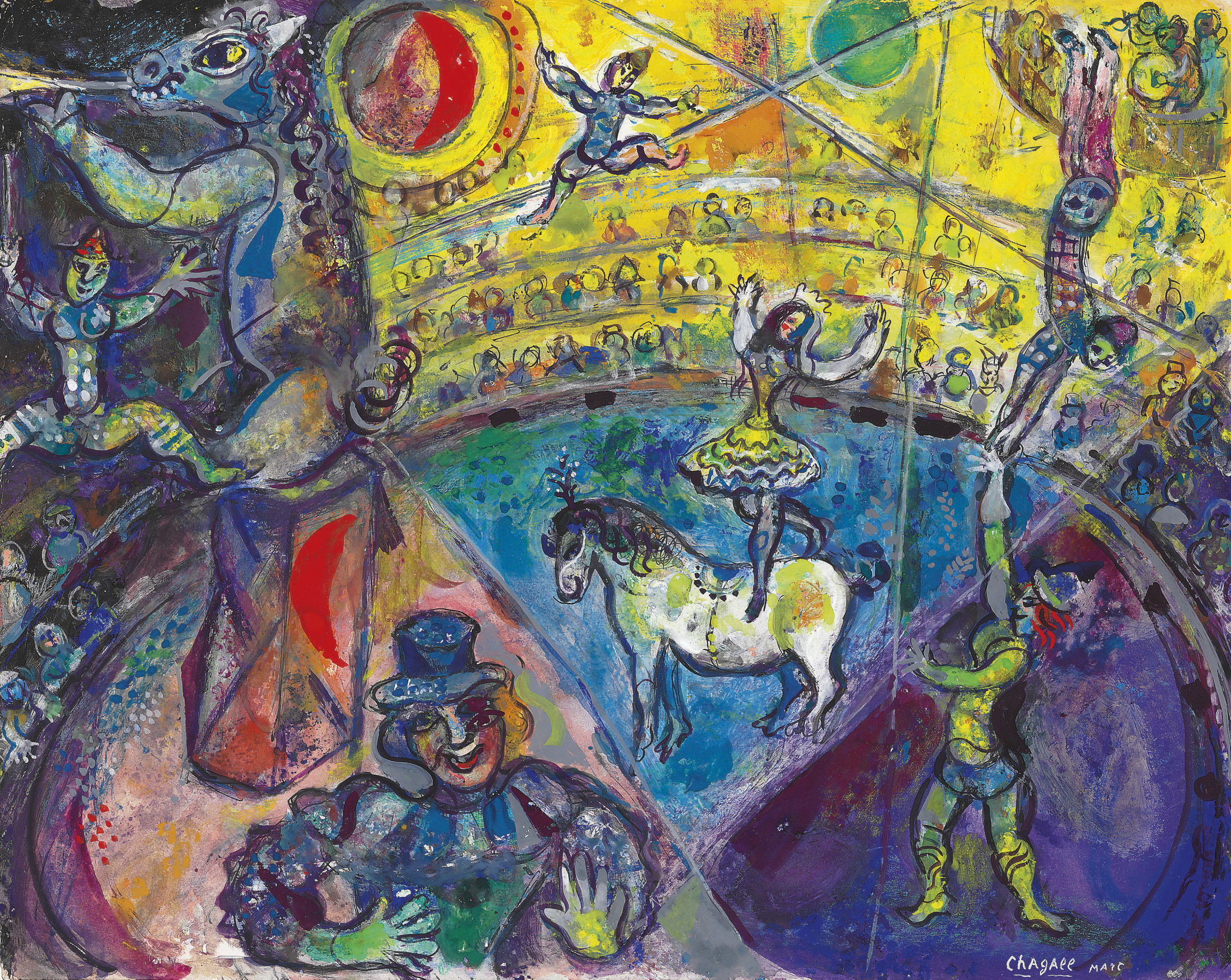 Marc Chagall (1887-1985) , Le cheval de cirque | Christie's