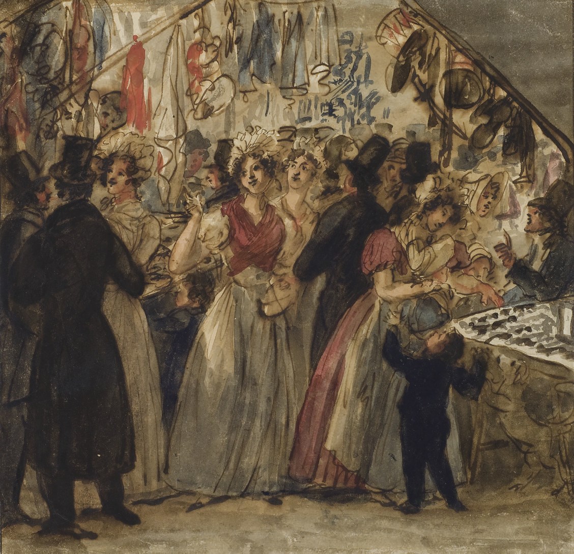 CONSTANTIN GUYS (FLUSHING 1802-1892 PARIS) , La fête du 14 juillet ...