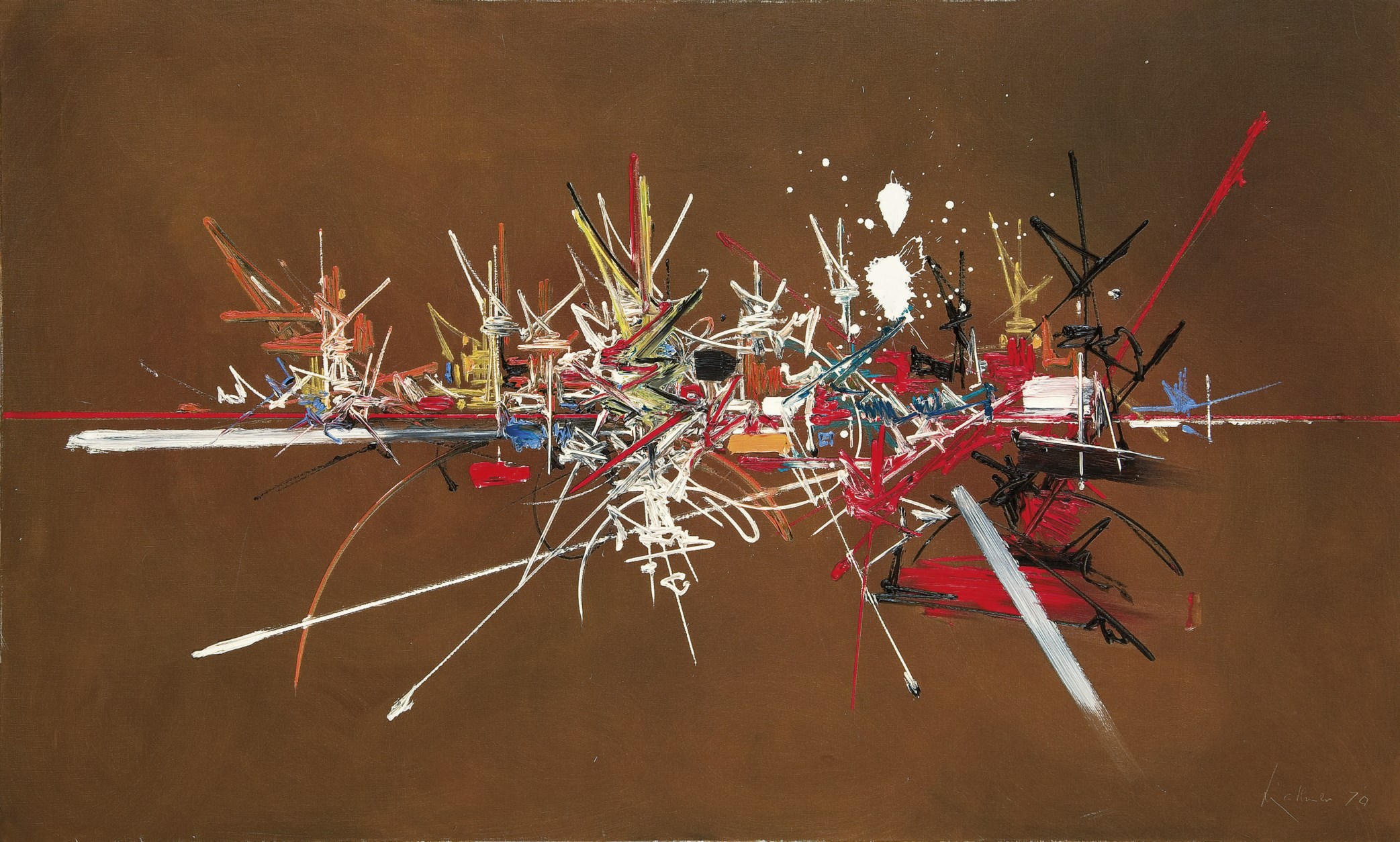 GEORGES MATHIEU (NE EN 1921) , Combat devant Florence | Christie's