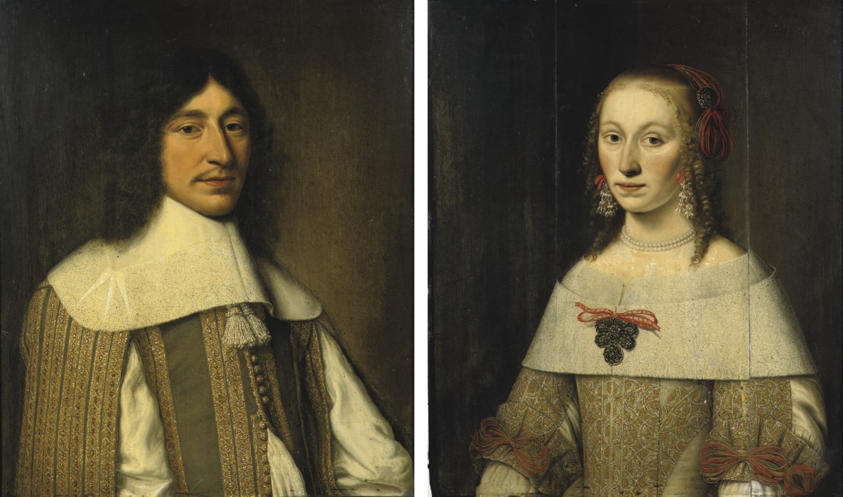 Douwe Juwes de Dowe (Leeuwarden 1608-before 1663) , Portrait of ...