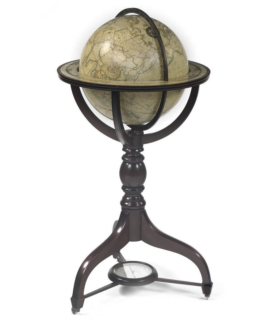 A LATE VICTORIAN 16-INCH TERRESTRIAL LIBRARY GLOBE