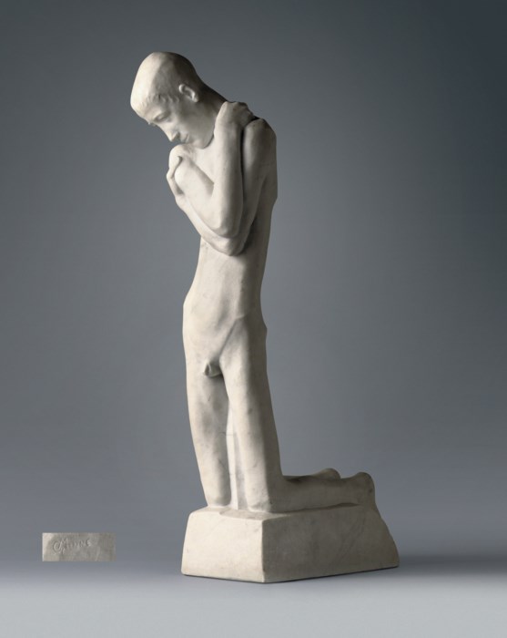 Georges Minne (1866-1941) , L'Agenouillé de la fontaine: de geknielde ...