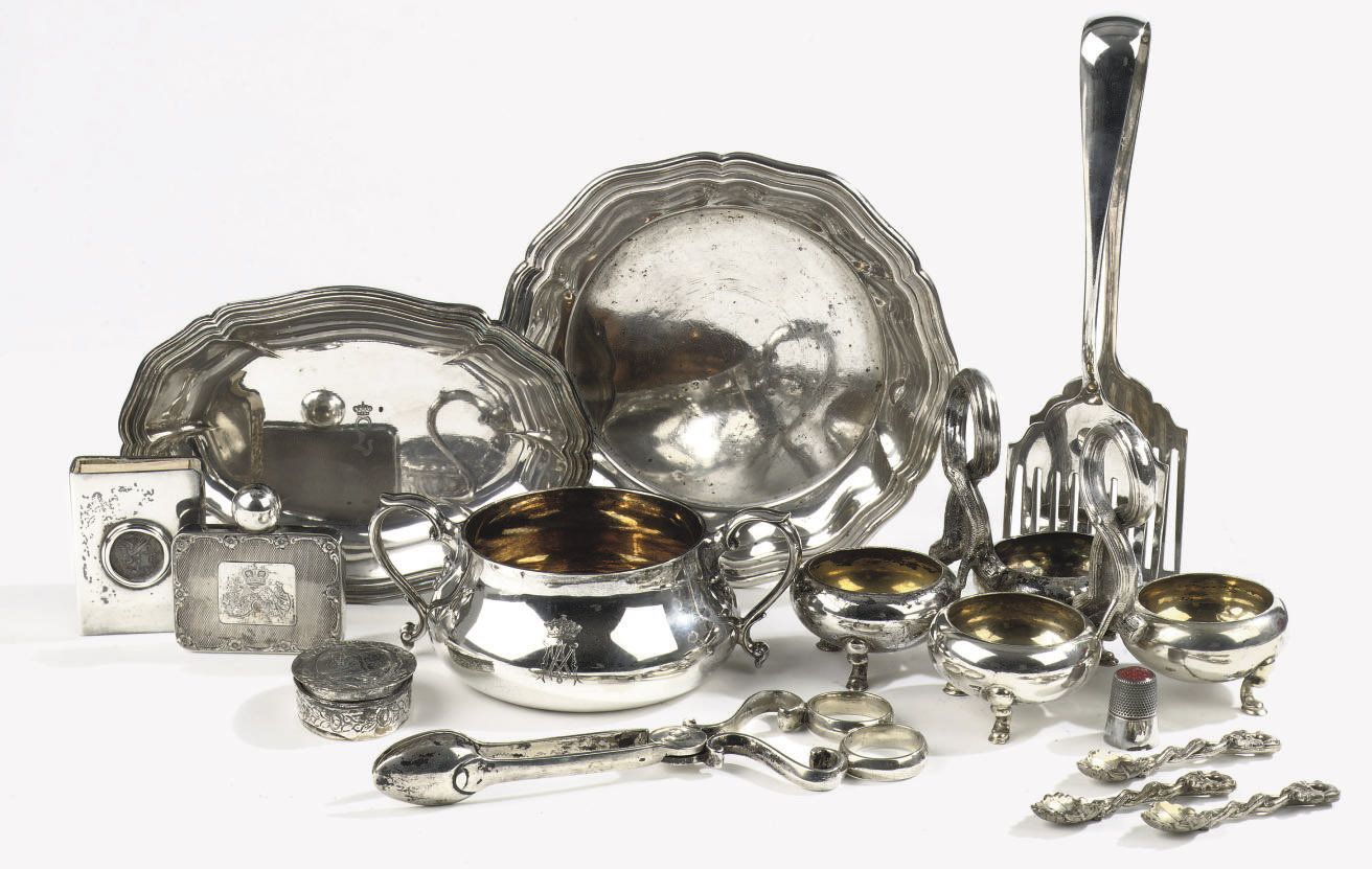 An assorted group of silver objects | Christie's