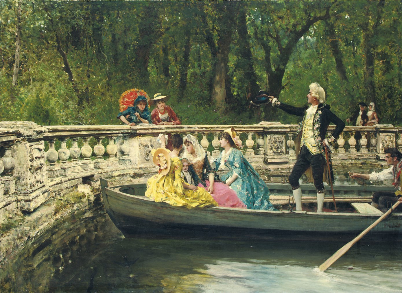 Federico Andreotti (Italian, 1847-1930) , The boating party | Christie's