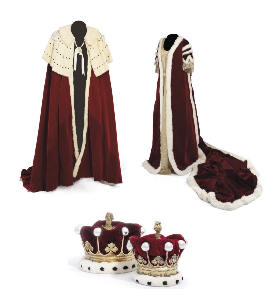 THE CORONATION ROBES OF THE EARL AND COUNTESS OF TUNIS