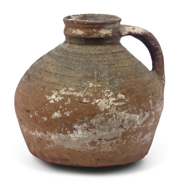 A MEDIEVAL EARTHENWARE JUG , PROBABLY 13TH CENTURY | Christie's