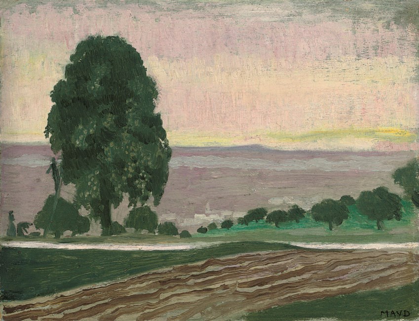 Maurice Denis (1870-1943) , Paysage au grand poirier, ou La route ...