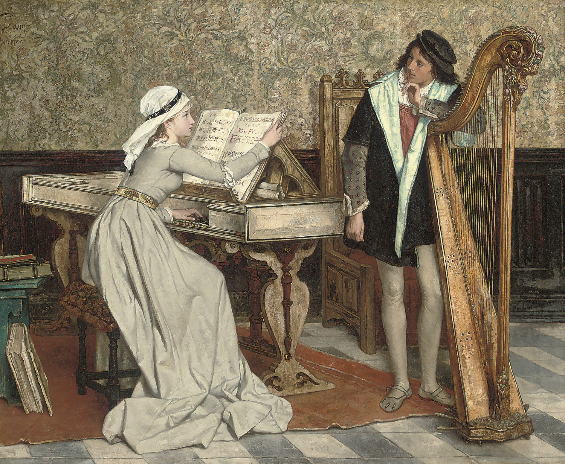 Emil Johann Lauffer (Austrian, 1837-1909) , The princess bride | Christie's