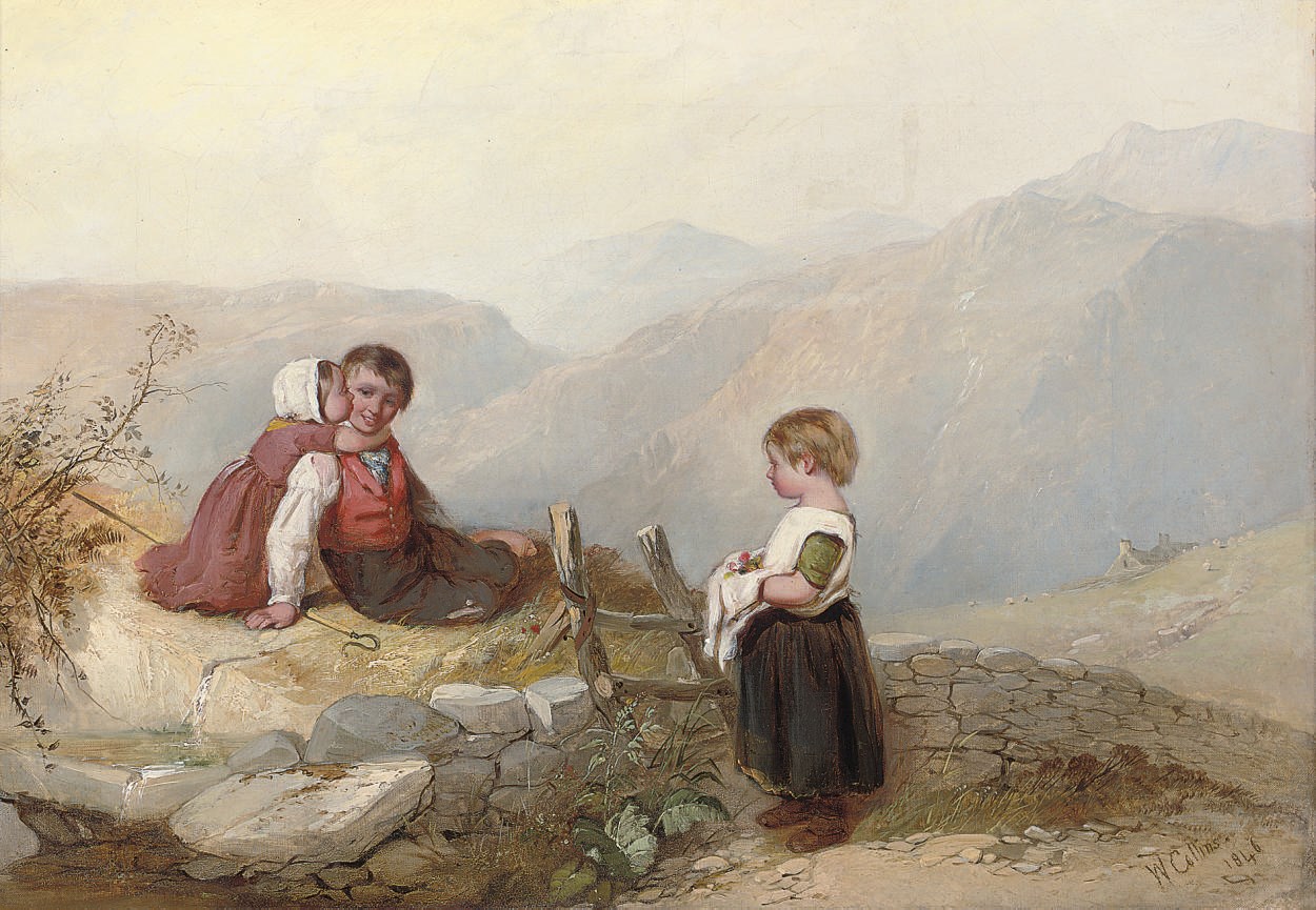William Collins, R.A. (1788-1847) , Children on a mountain top | Christie's
