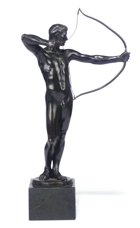 A GERMAN BRONZE FIGURE OF AN ARCHER , CIRCA 1910 | Christie's