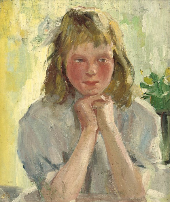 Arthur Spooner, R.B.A. (1873-1962) , Lost in thought | Christie's
