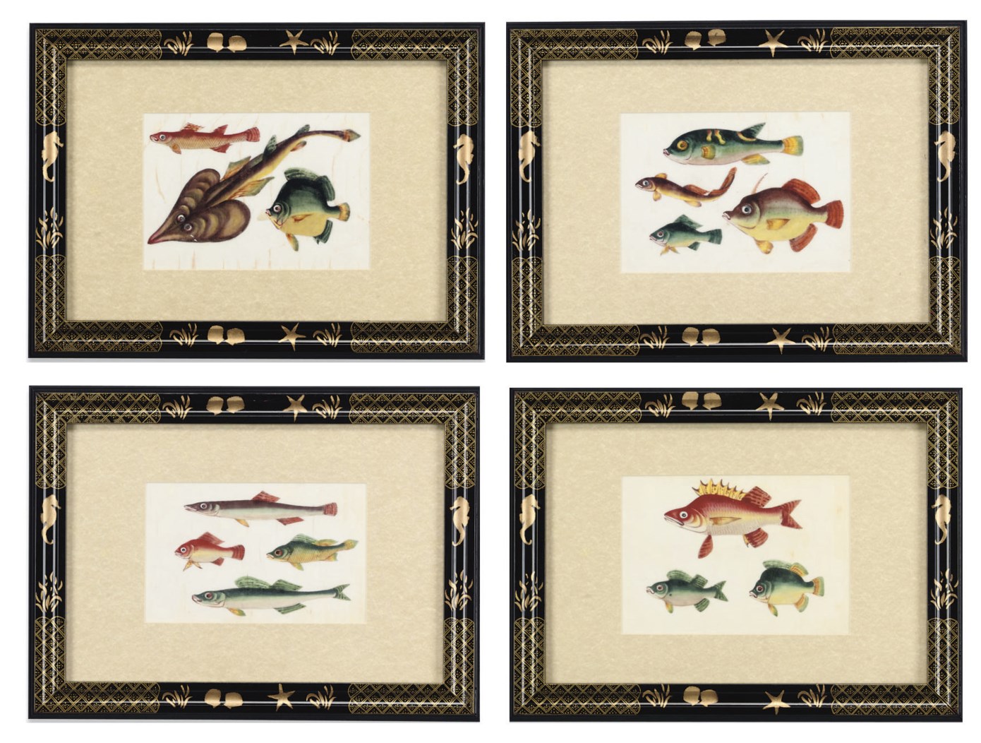 A SET OF TWELVE CHINESE RICE-PAPER PAINTINGS , 19TH CENTURY | Christie's