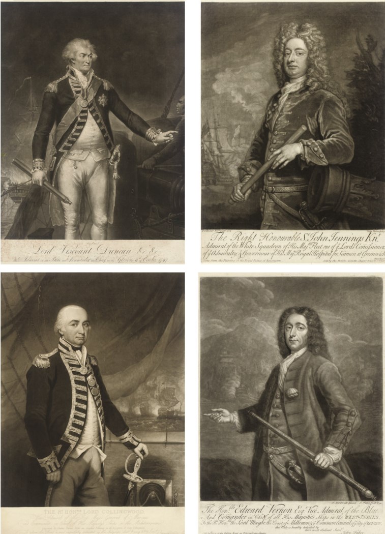 17th and 18th century Naval Figures , Edward Vernon, Vice Admiral of ...