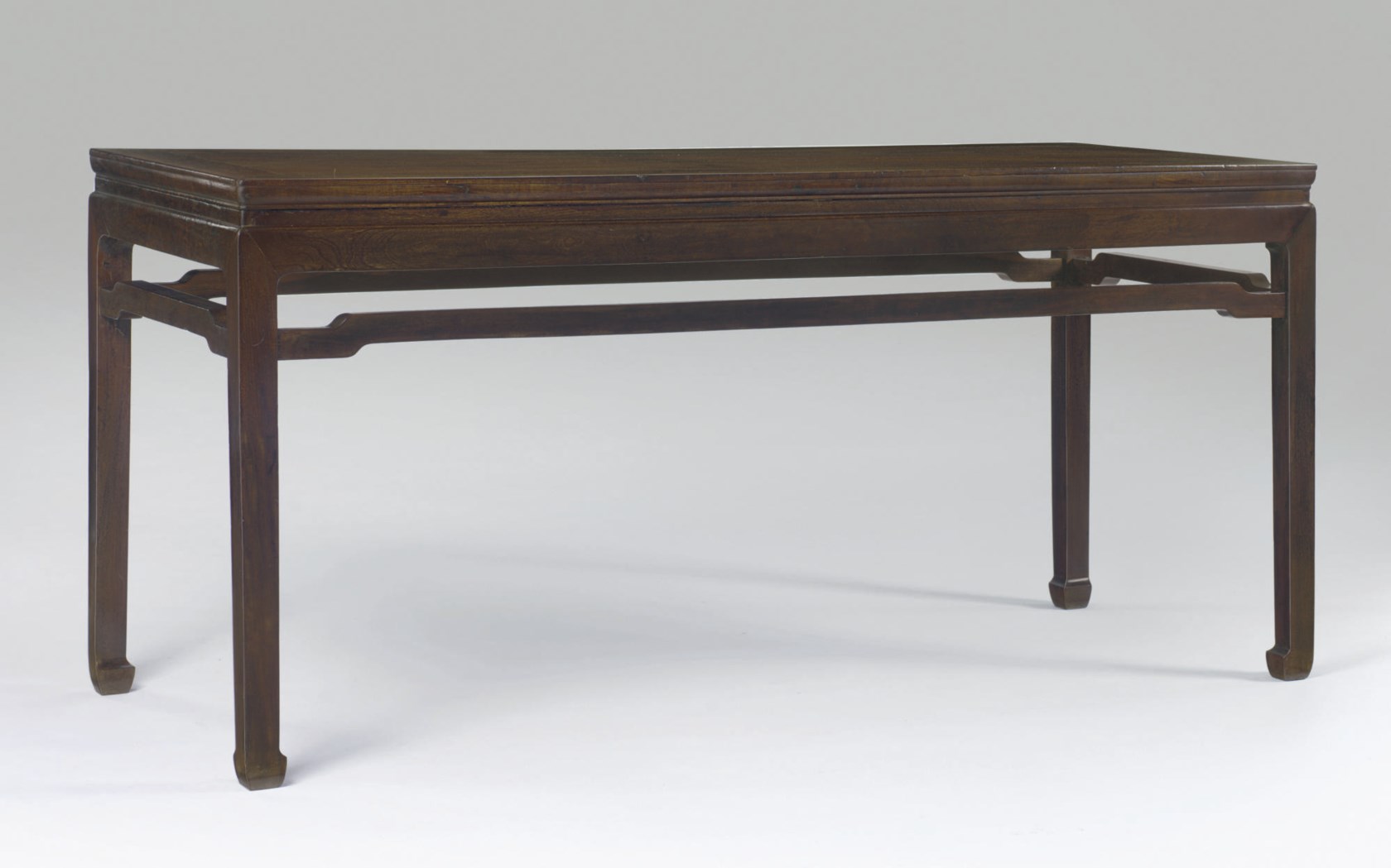 A LARGE WAISTED TIELIMU CORNER-LEG TABLE, ZHUO , 18TH/19TH CENTURY ...