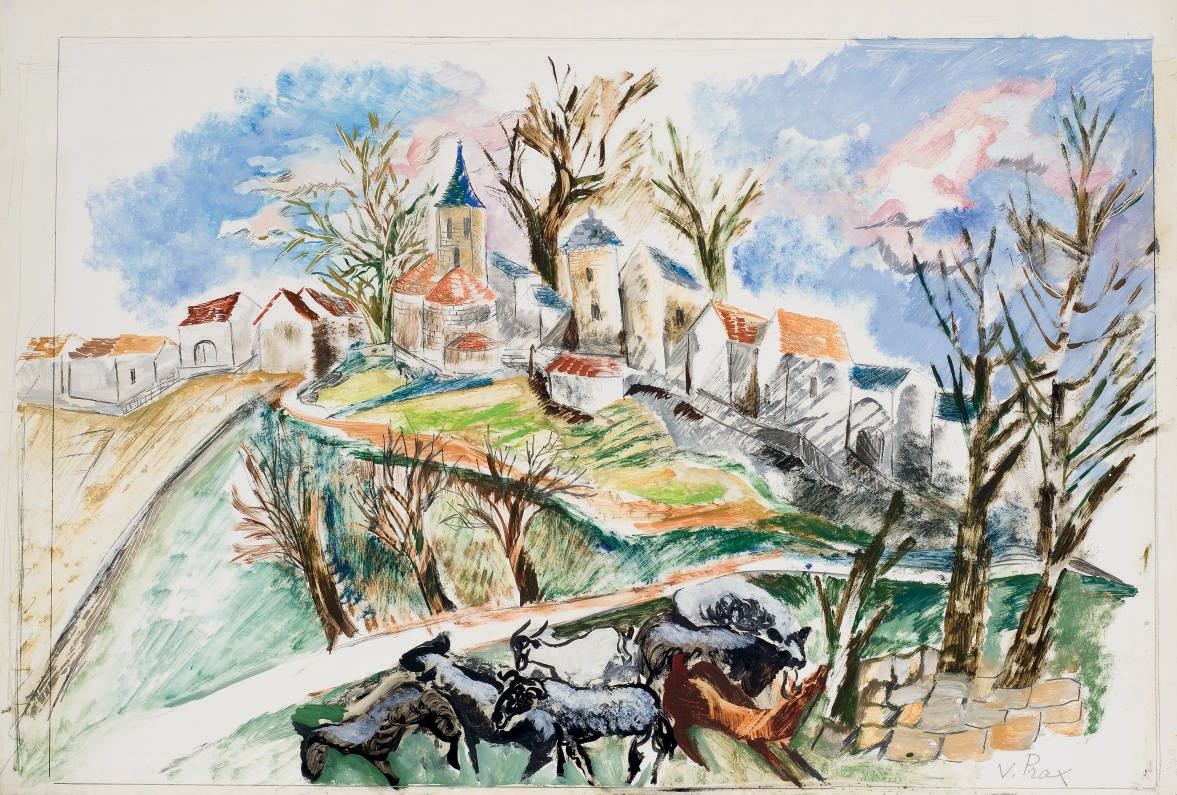 VALENTINE PRAX (1899-1981) , Vue de village | Christie's