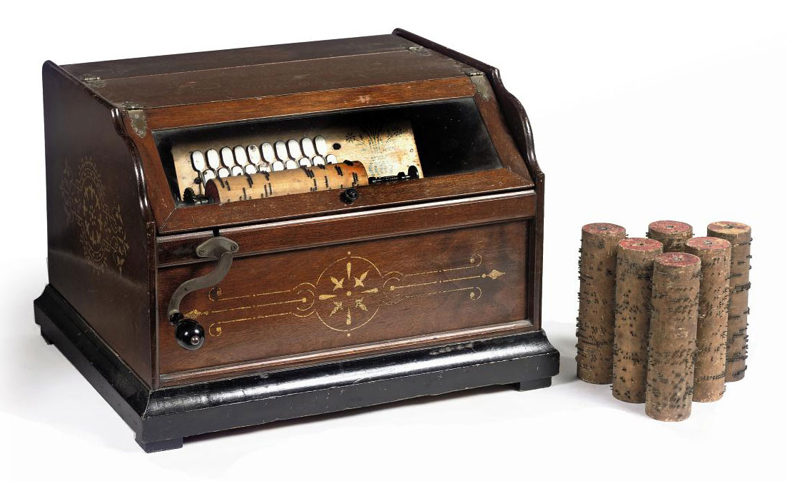 A TABLE TOP ROLLER ORGAN 'THE CABINET ROLLER ORGAN' , BY THE AUTOPHONE ...