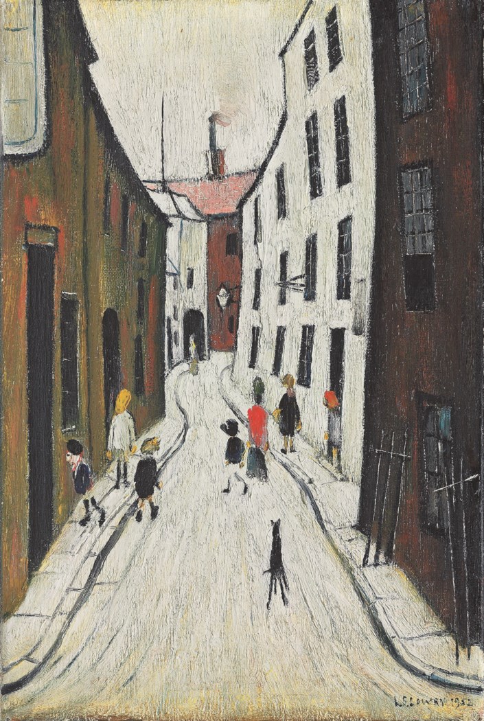 Laurence Stephen Lowry, R.A. (1887-1976) , An old street in Berwick ...
